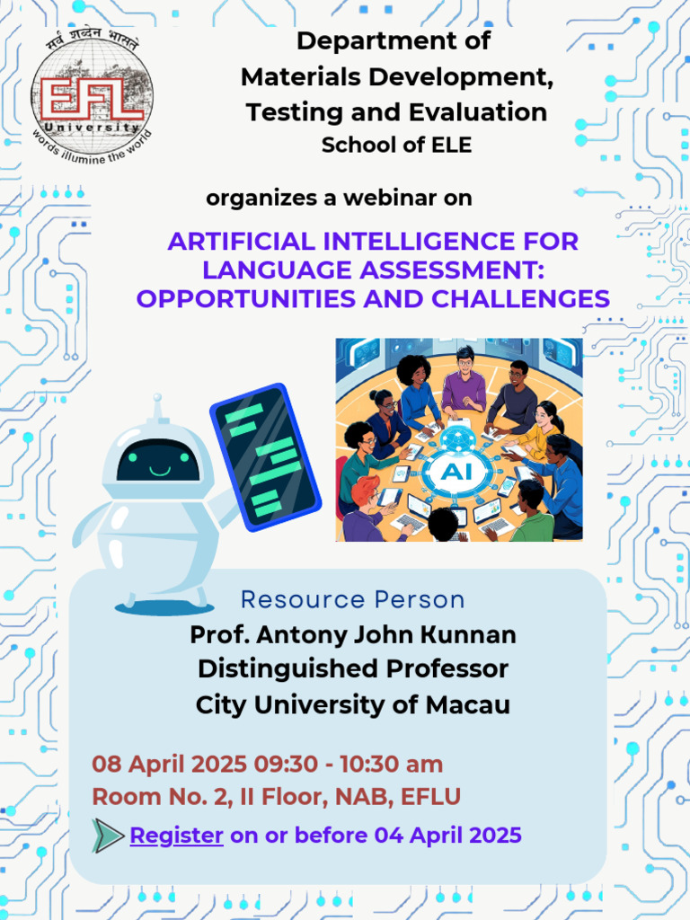 WEBINAR-EFLU, HYDERABAD | PDF