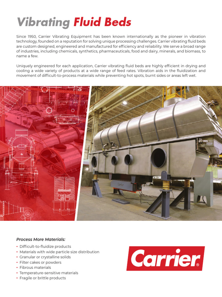 Vibrating Fluid Bed Brochure 0422 - Web | PDF | Fluidization | Applied ...