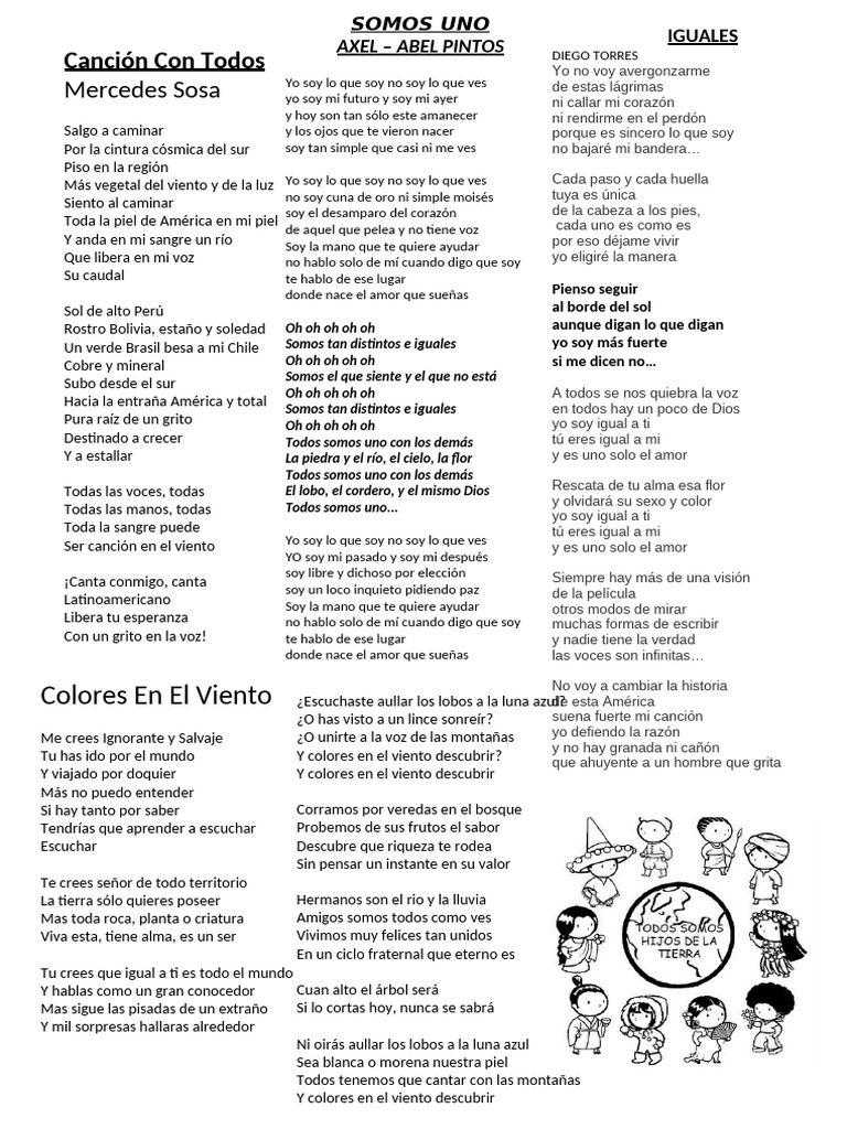 12 de Octubre CANCIONES ALUSIVAS | PDF | Américas | Amor
