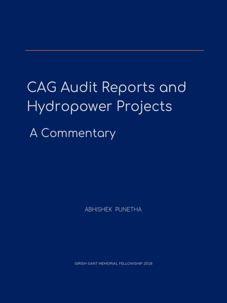 CAG Audit Insights on Hydropower Projects | PDF | Audit | Hydroelectricity