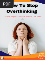 Stop Overthinking | PDF | Thought | Mindfulness
