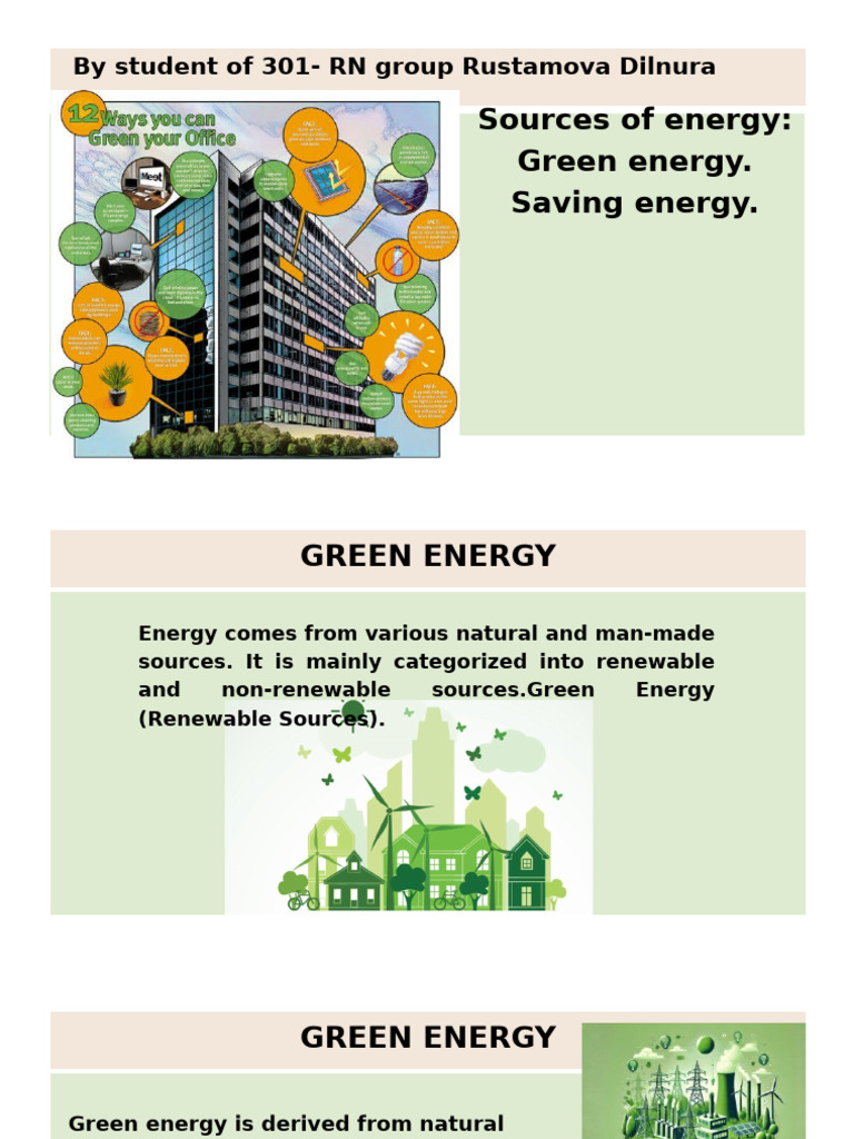 Types of Energy Science Presentation in Colorful Illustrative Simple ...