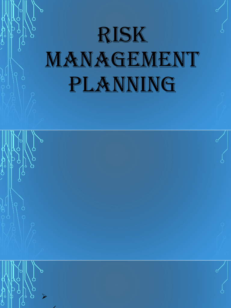 3_RISK-MANAGEMENT-PLANNING | PDF | Risk | Risk Aversion