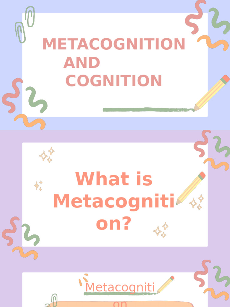 Metacognitive | PDF