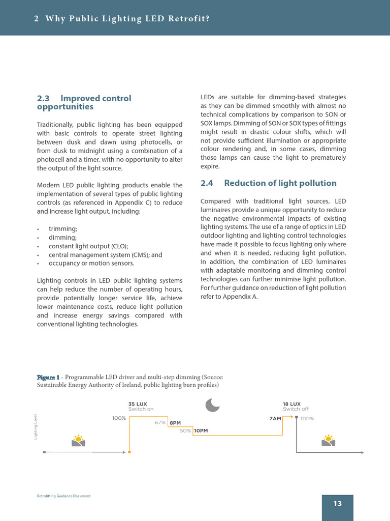 LED Public Lighting Retrofit Guide | PDF | Lighting | Light Emitting Diode