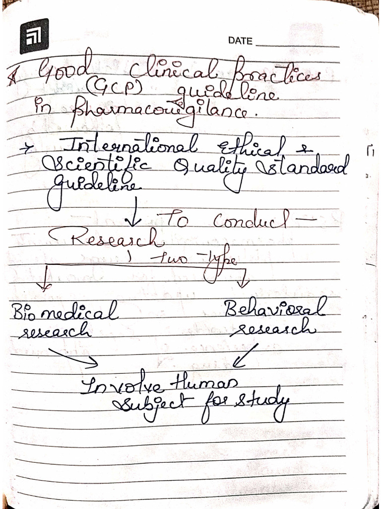 Good clinical practices (GCP) guideline in pharmacovigilance | PDF