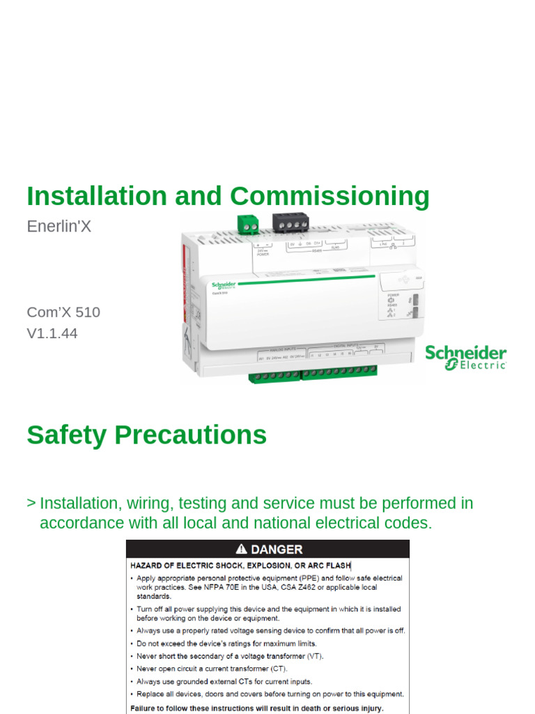 Installation and Commissioning - ComX 510 | PDF | Computer Network | Ip ...