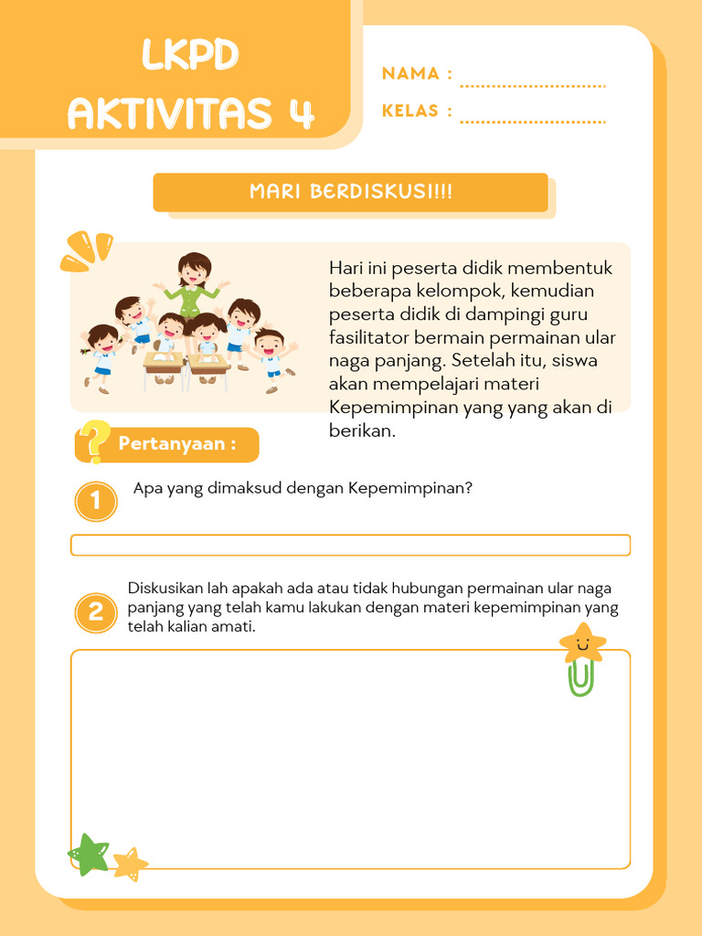 LKPD P 5 Hari Ke - 4 | PDF