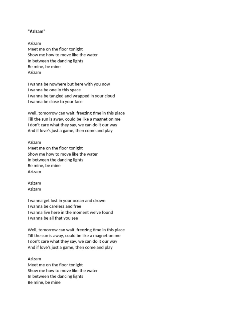 Azizam Lyrics and Meaning | PDF