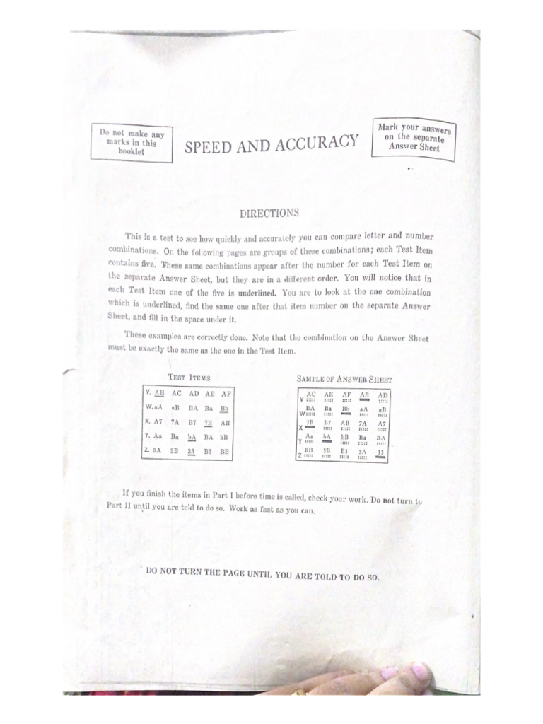Speed and Accuracy (G05) | PDF