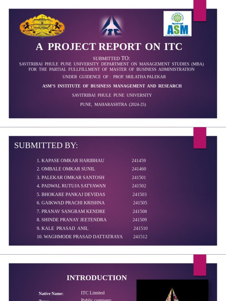ITC Limited: Business Analysis Report | PDF