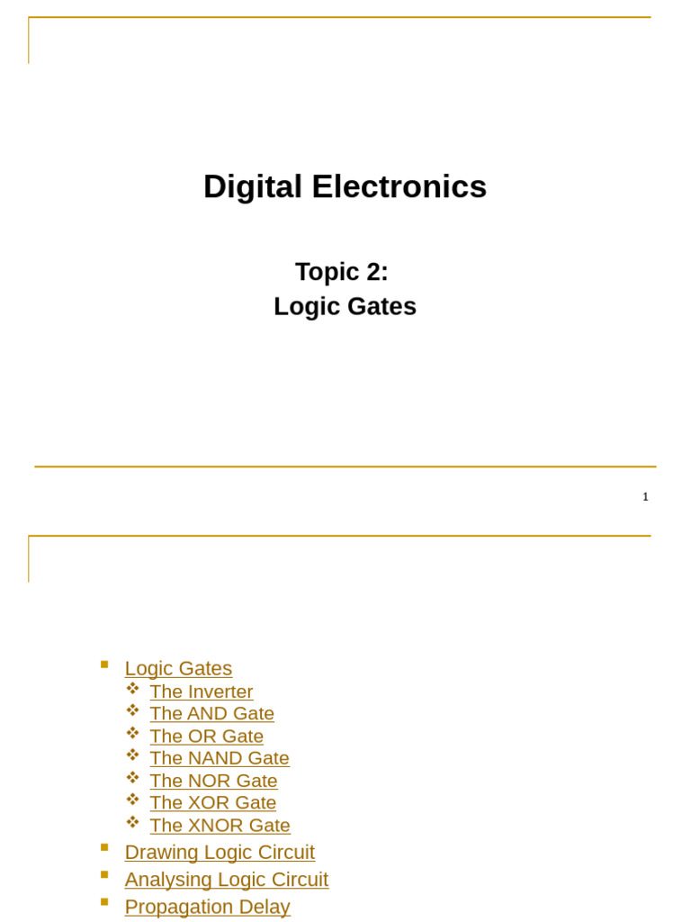 4 Topic 2 Logic Gates | PDF | Logic Gate | Electronic Design