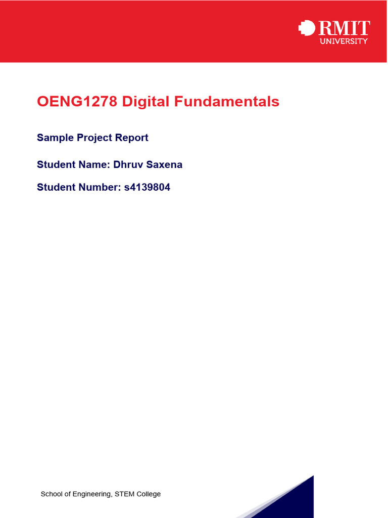OENG1278 Project Report Template | PDF | Resistor | Software Development