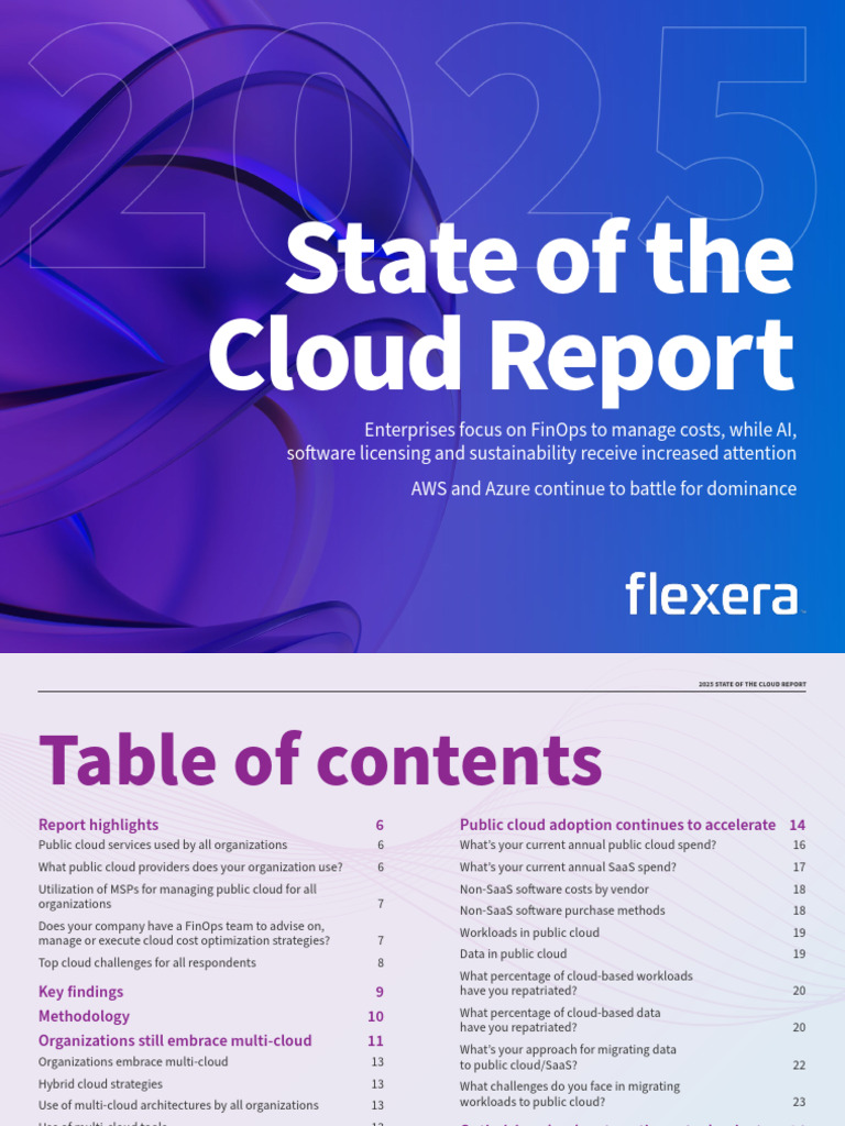Flexera State of The Cloud Report 2025 | PDF | Cloud Computing | Amazon ...