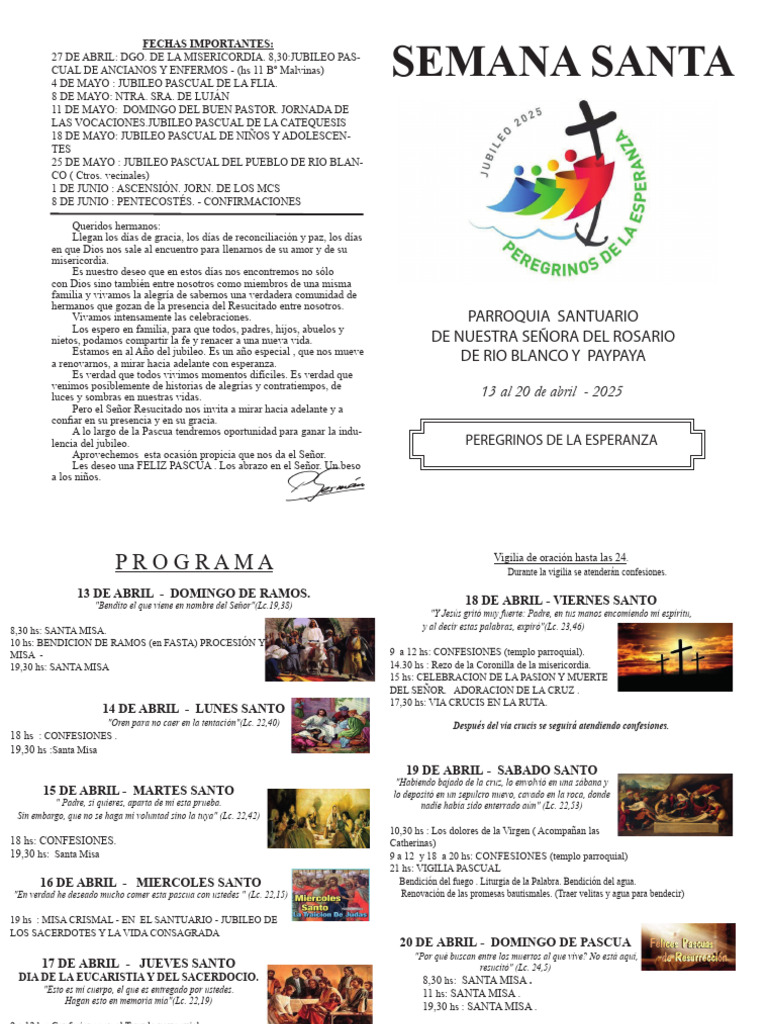 Ssta 2025 | PDF | Adoración Cristiana Y Liturgia | Liturgia Catolica