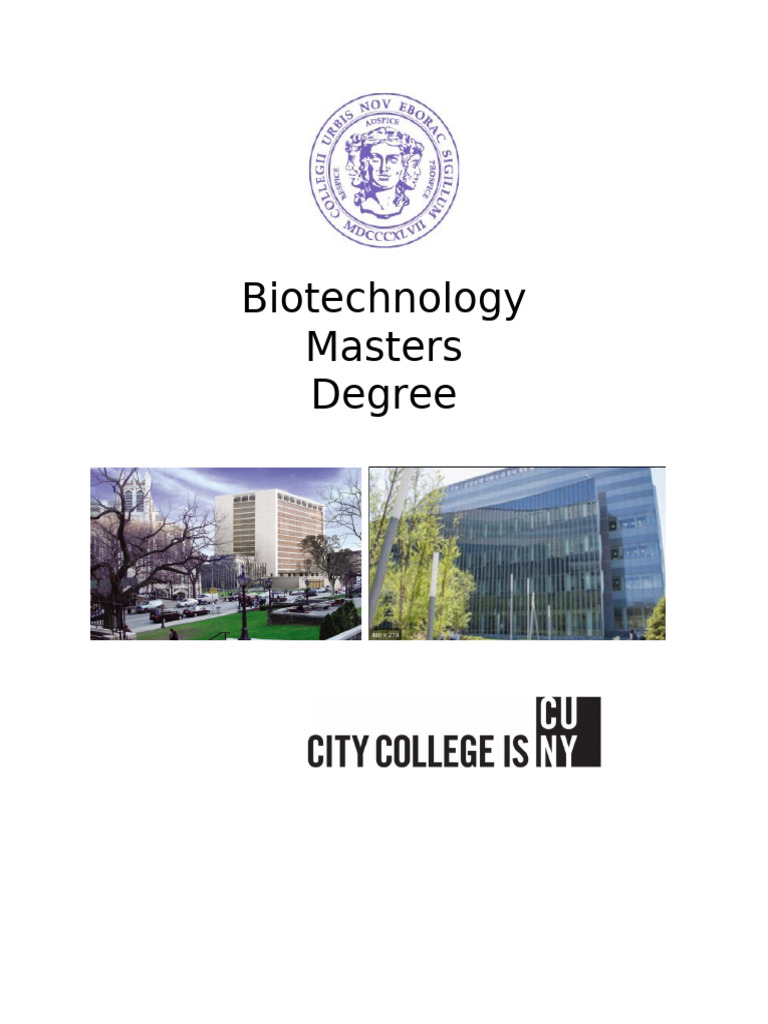 MS Biotechnology Description | PDF | Thesis | Academia