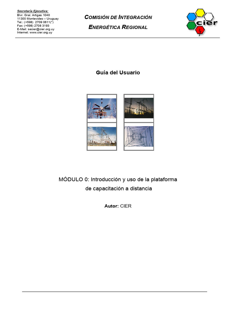 Guía de Uso de Plataforma CIER | PDF | Aprendizaje