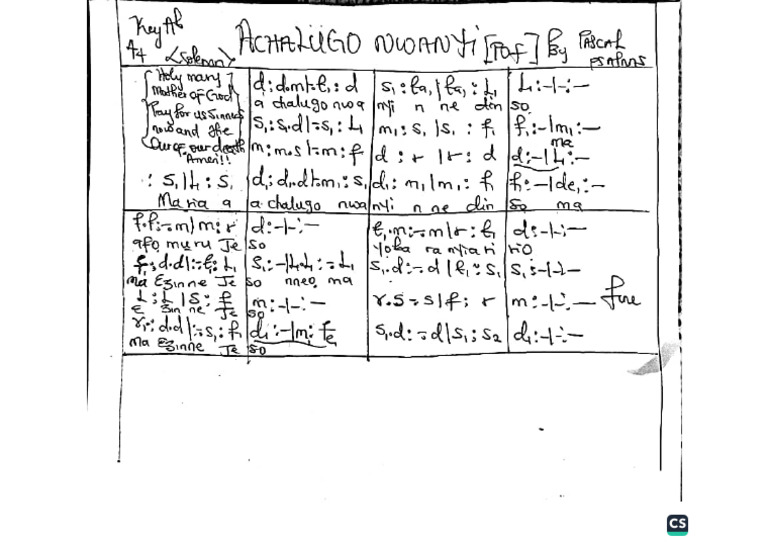 Achalugo Nwanyi (Pof) by Pascal Psalms | PDF