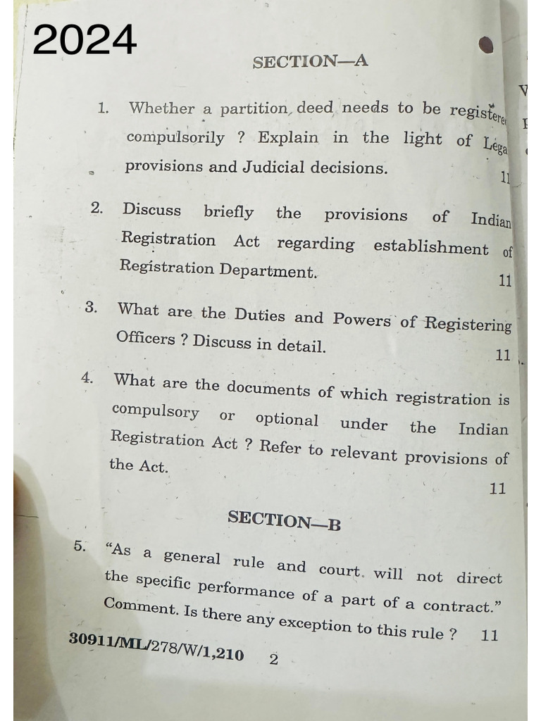 Law of Registration | PDF