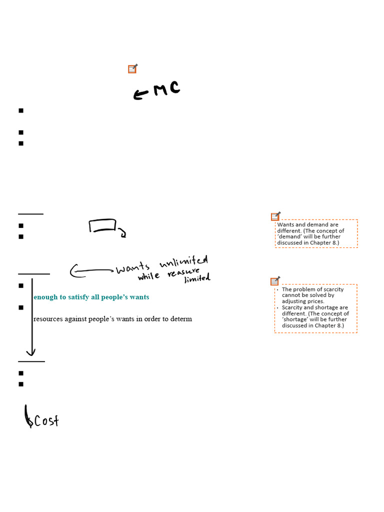 Ch01 - Make Your Own Note - Eng | PDF | Supply (Economics) | Demand