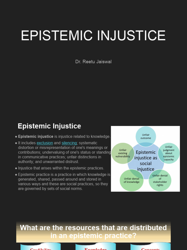 Session 18 Epistemic Injustice | PDF | Epistemology | Social Psychology