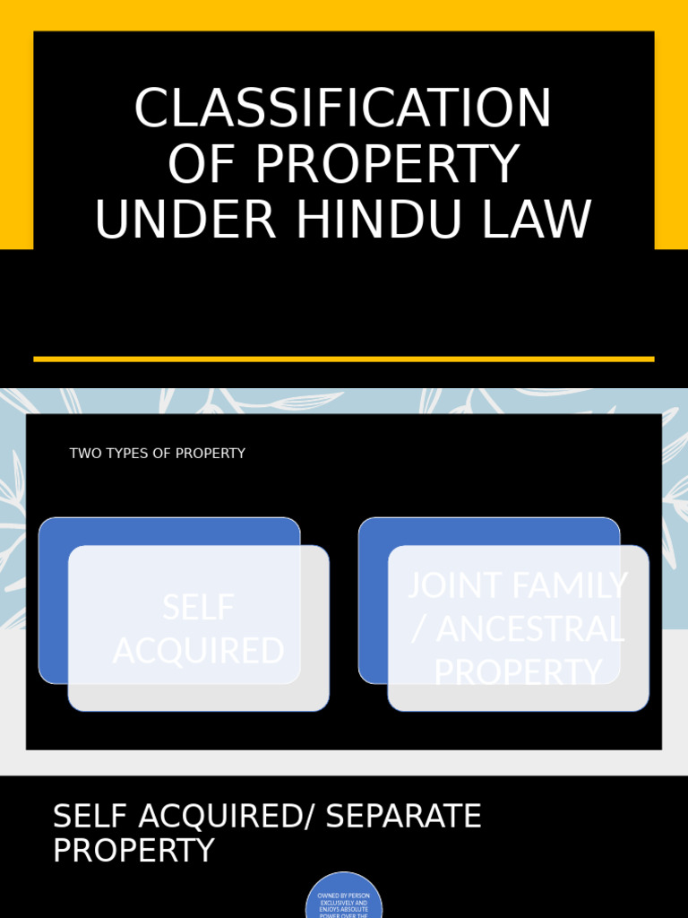 Classification of Property | PDF | Justice | Crime & Violence