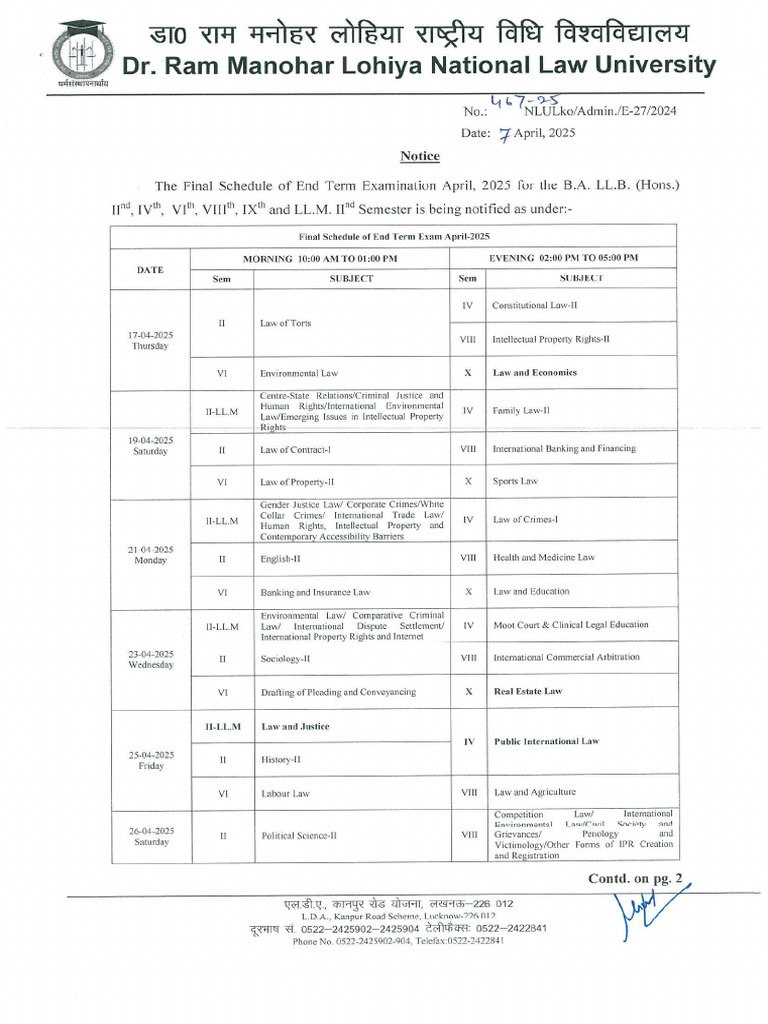 Updated datesheet | PDF