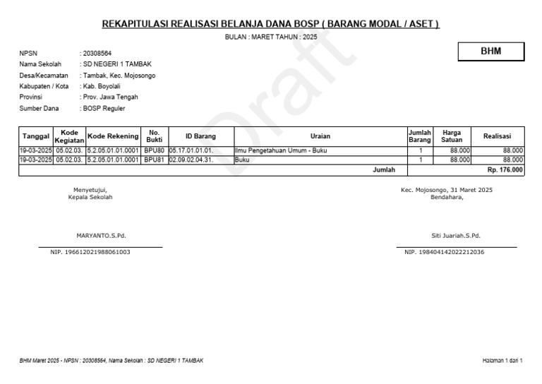 BHM Maret 2025 | PDF