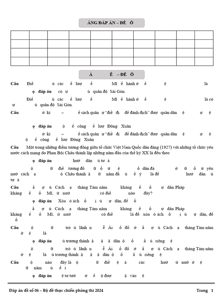 HDG de So 06 Mon Lich Su | PDF