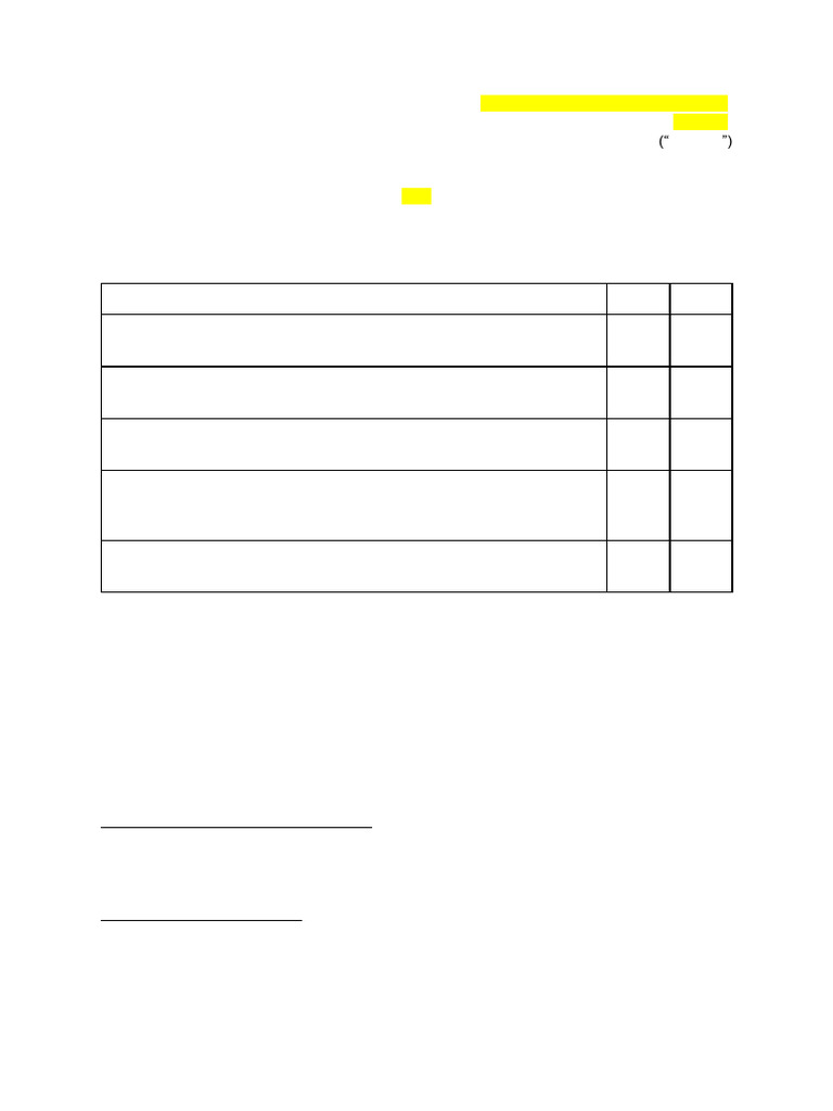 Template Vendors Declaration | PDF