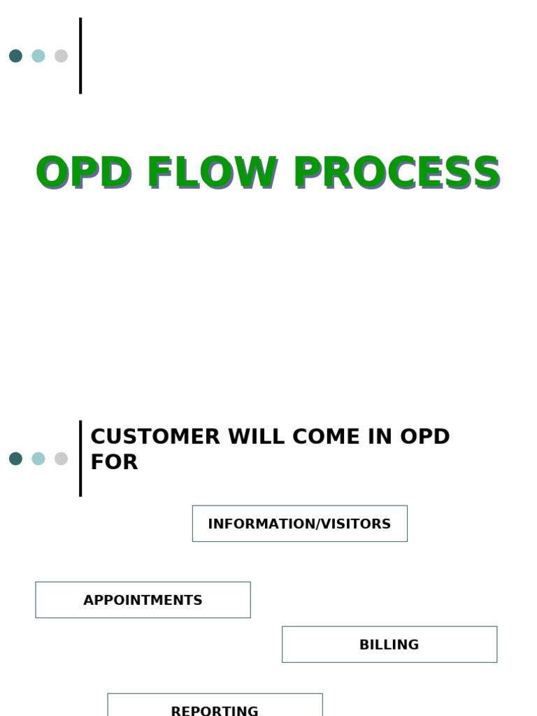 OPD Flow Process and Visitor Guidelines | PDF | Patient | Medicine