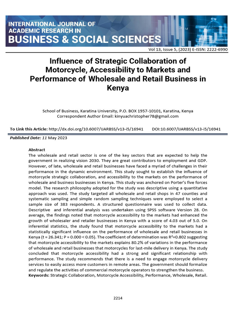 influence-of-strategic-collaboration-of-motorcycle-accessibility-to ...