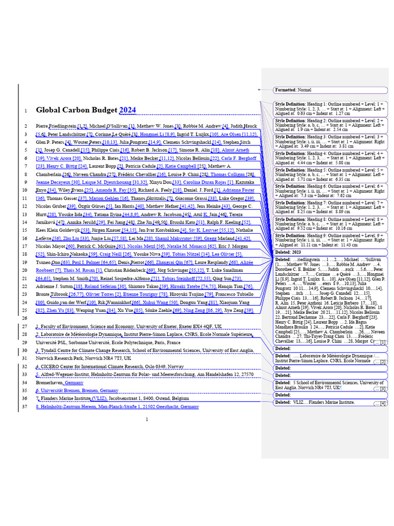 Tracked Changes Document | PDF | Carbon Dioxide In Earth's Atmosphere ...