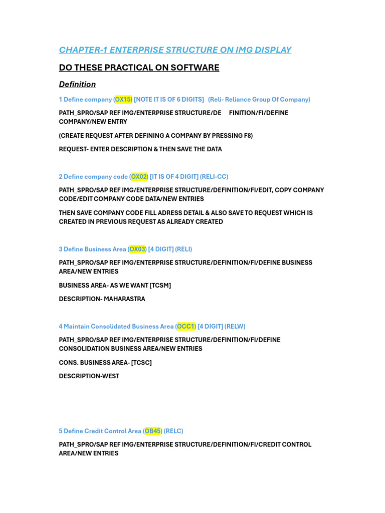 1 - Enterprise Structure | PDF