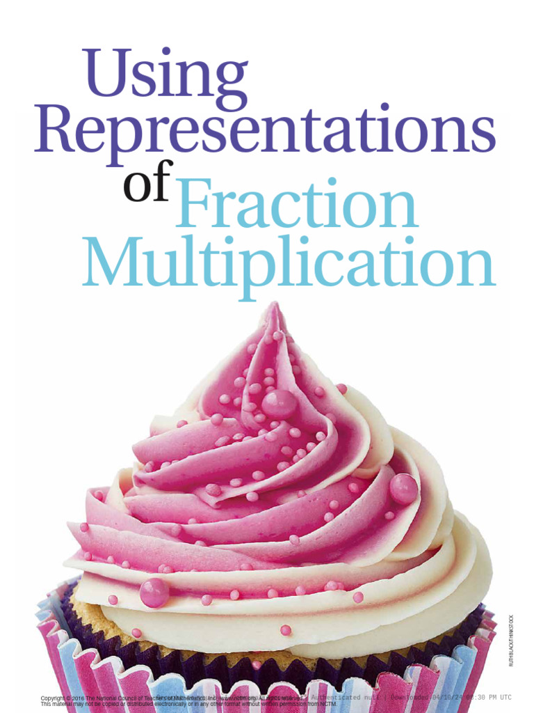 Using Representations of Fraction Multiplication | PDF | Multiplication ...