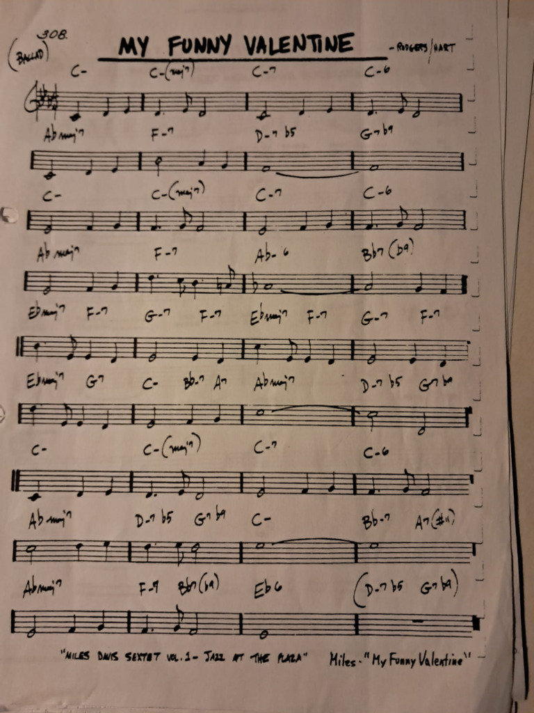 My funny valentine | PDF