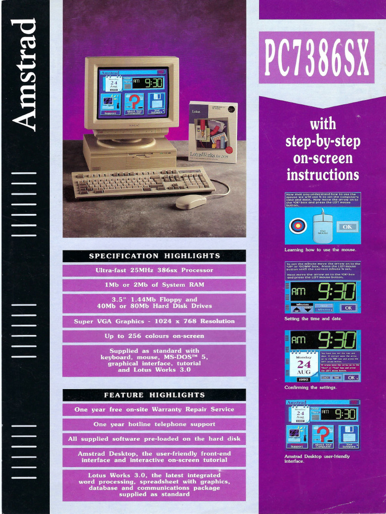 AMSTRAD PC7386Sx | PDF