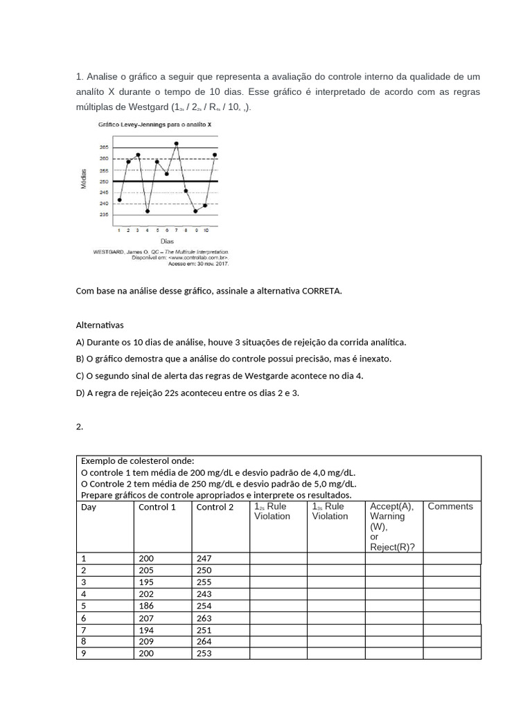 Exercicios 1 Bioq clínica | PDF