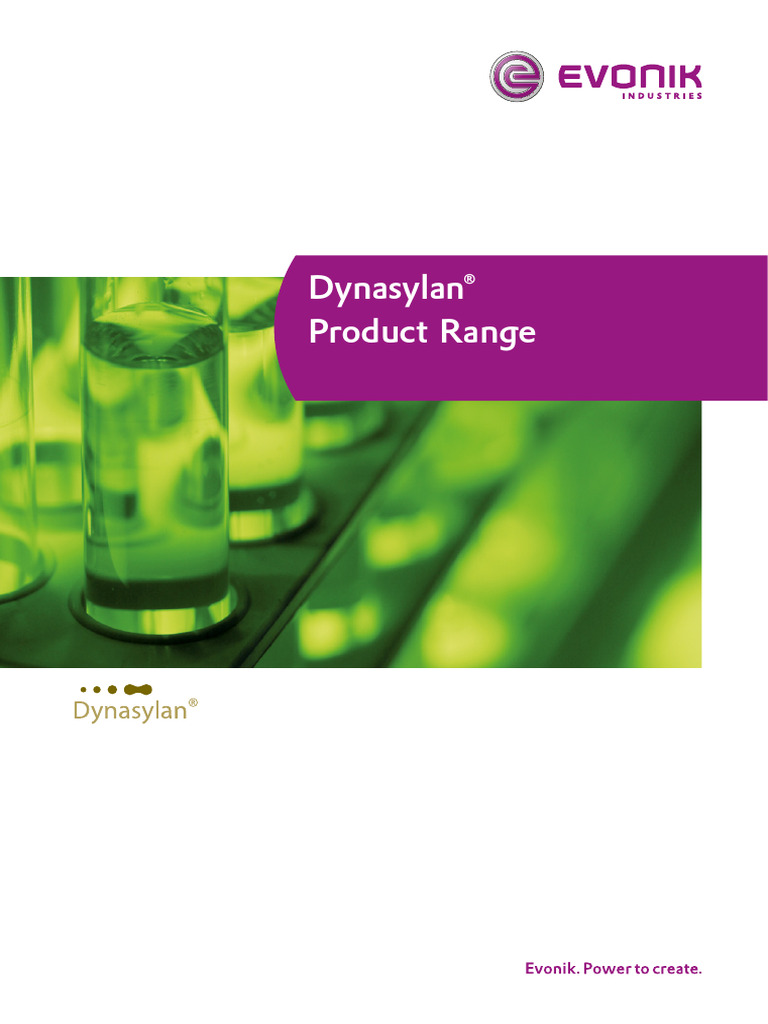Dynasylan® Multifunctional Silane Overview | PDF | Amine | Paint