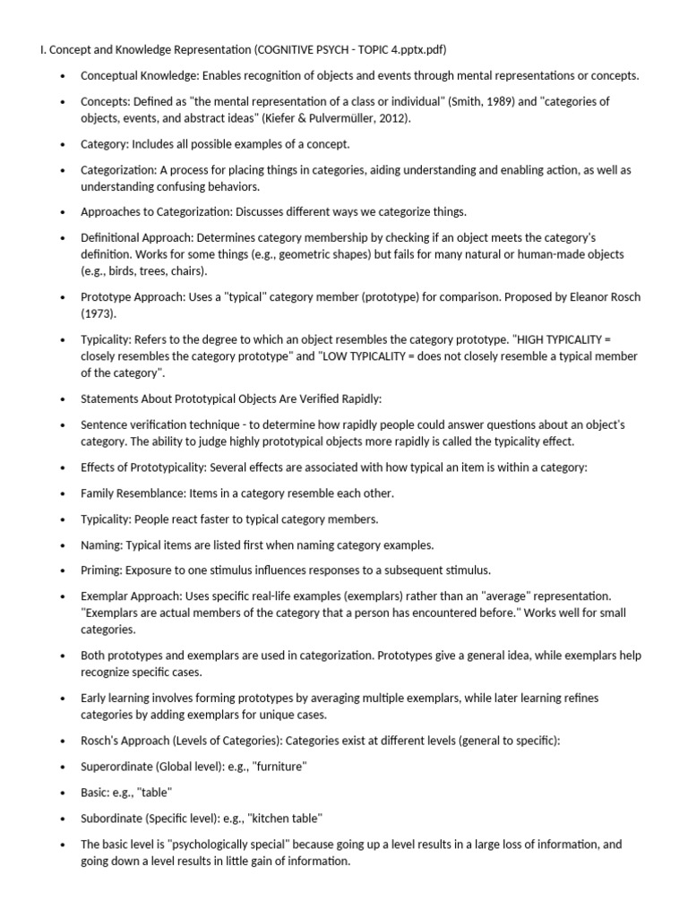 Cogpsych Midterms Reviewer | PDF | Attention | Perception