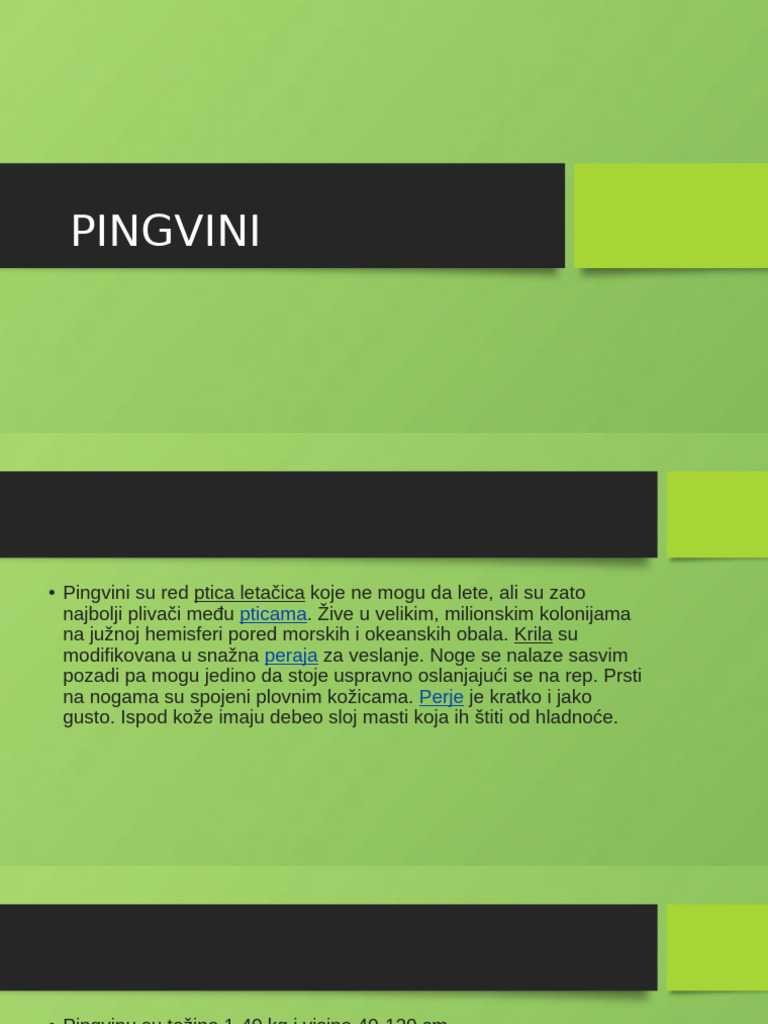 PINGVINI | PDF