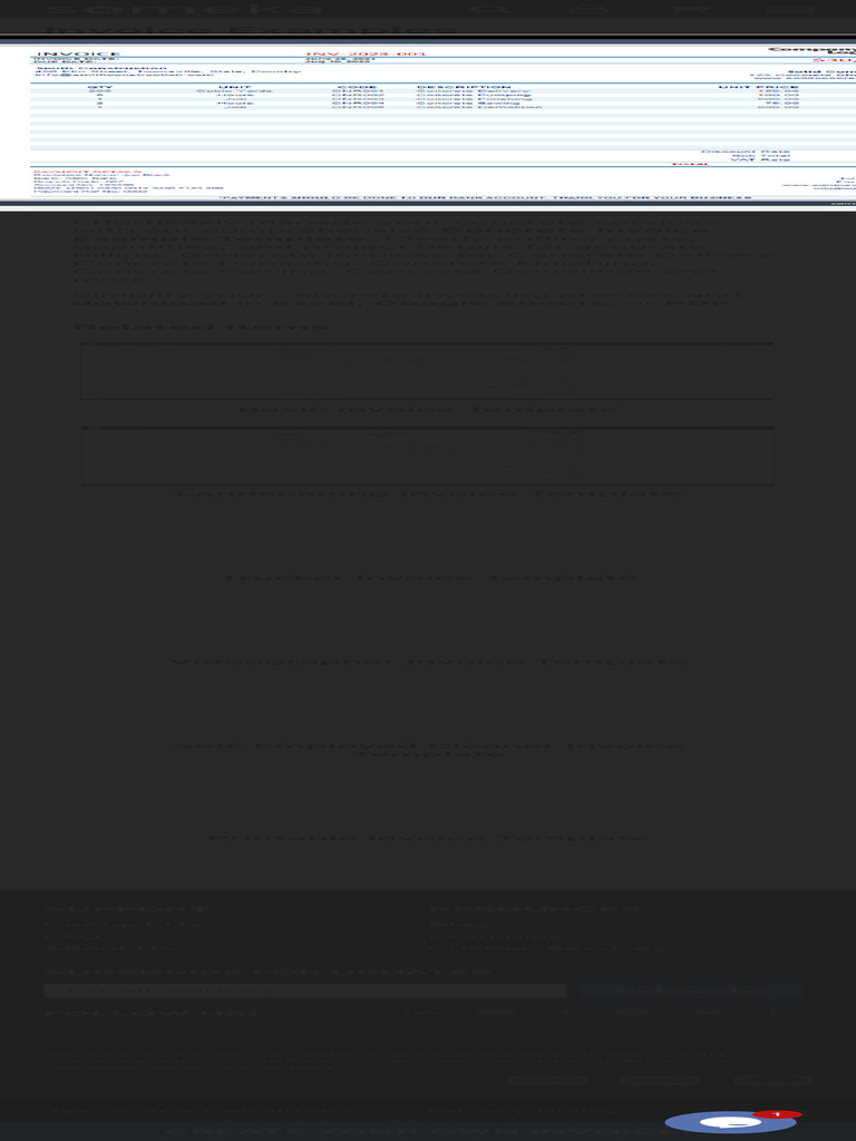 Concrete Invoice Example [Free Template] | PDF | Invoice | Computing