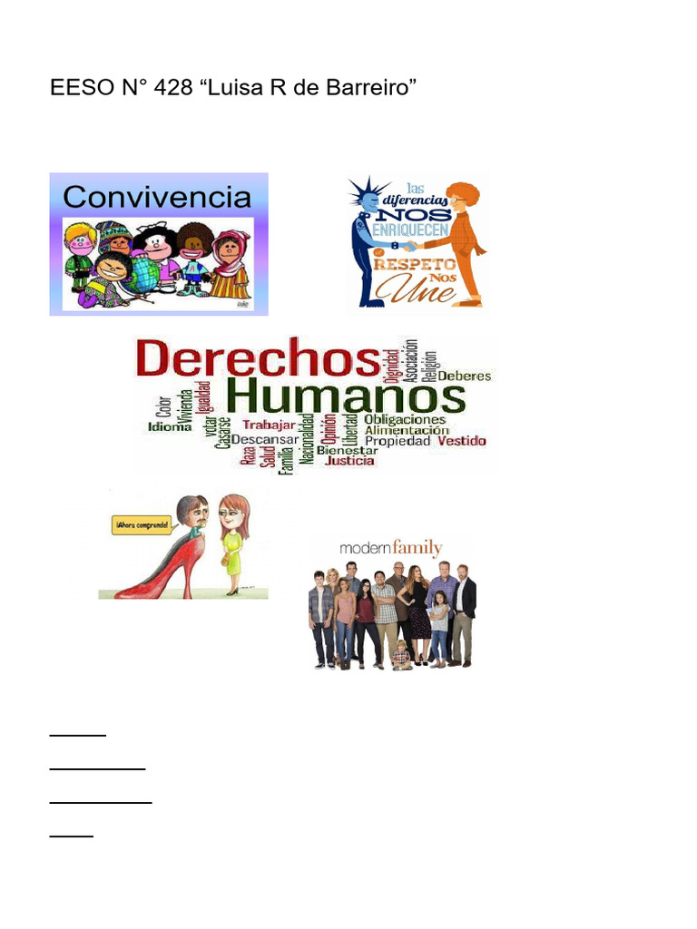 Cuadernillo FEC - 1°5° - 2025.docx - Definitivo | PDF | Socialización | Discriminación