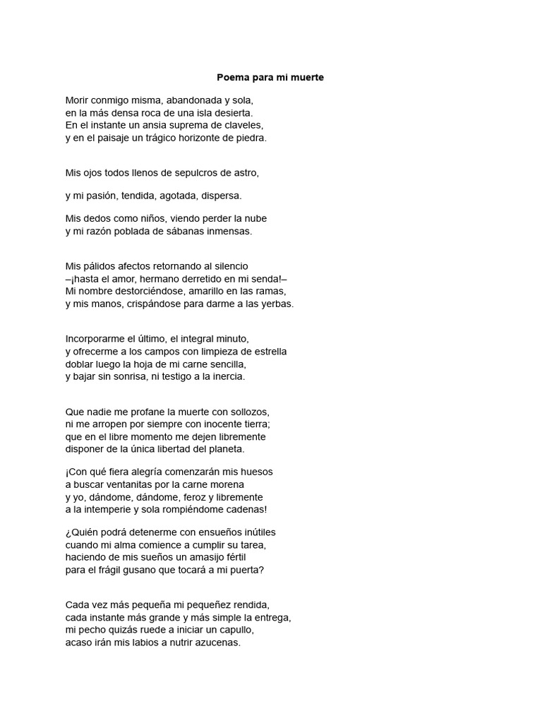 Poema sobre la muerte de Julia de Burgos | PDF