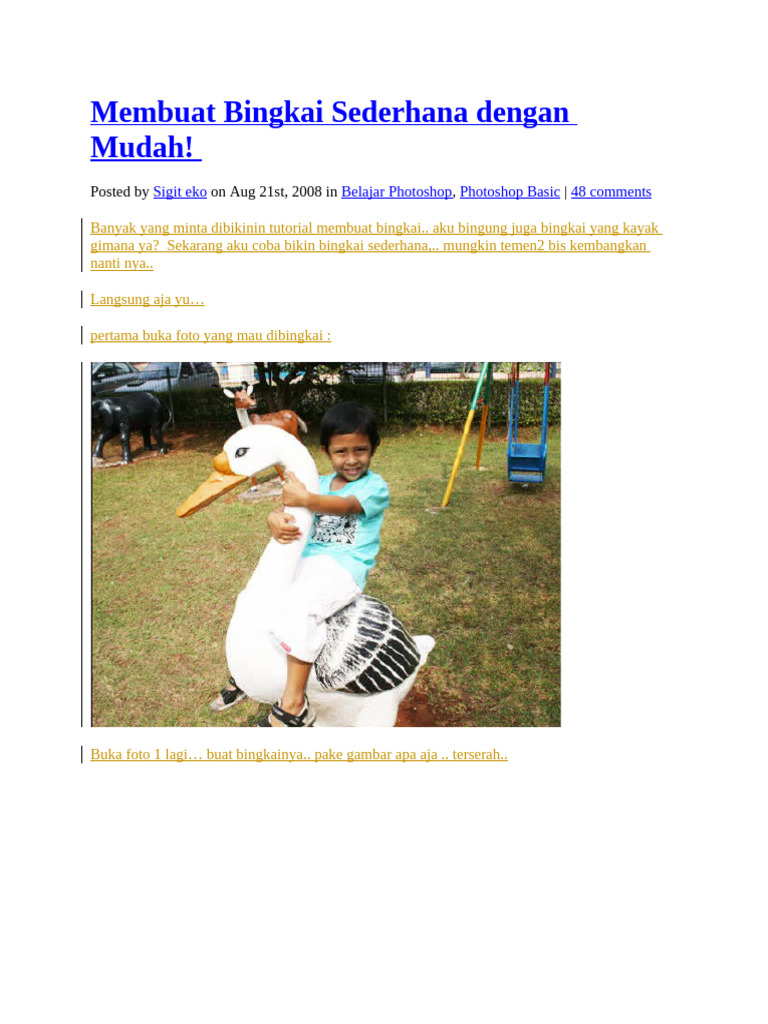 Membuat Bingkai Sederhana Dengan Mudah | PDF