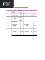 Primary Checkpoint Timetable 2025 | PDF