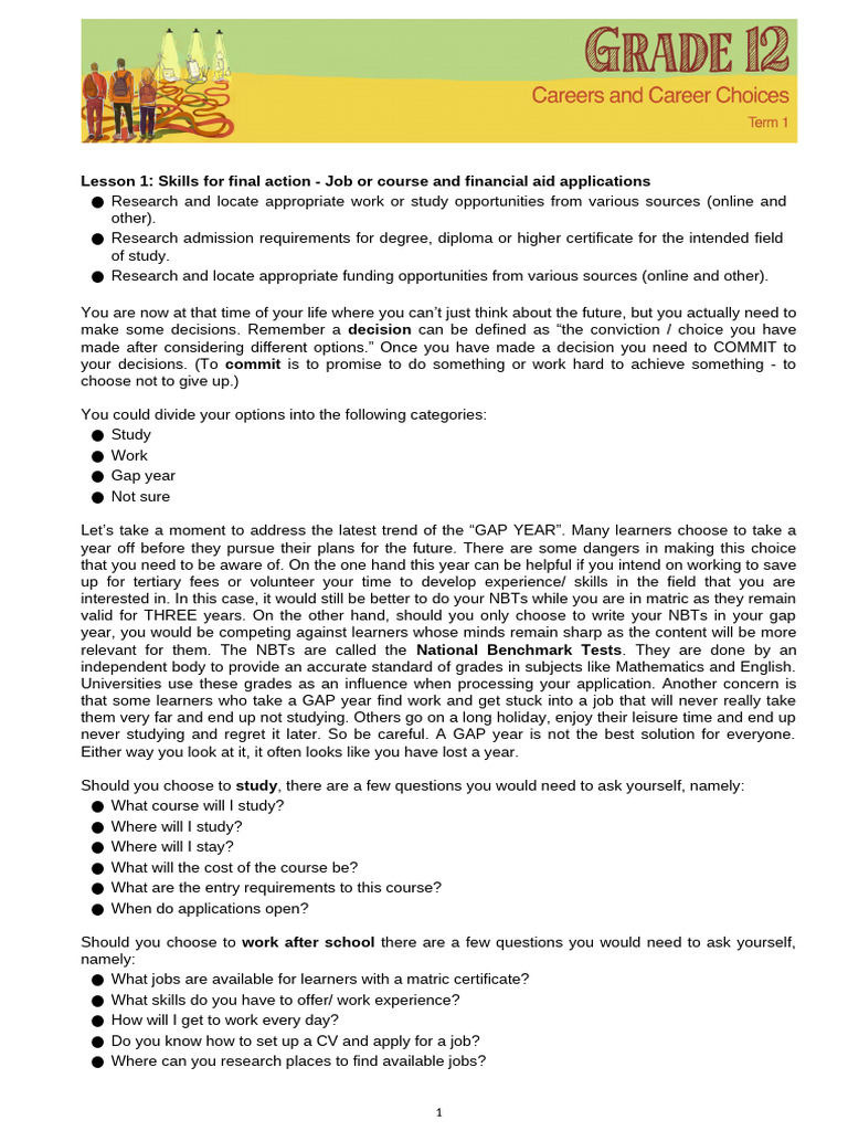 Job and Study Decision-Making Guide | PDF | Cost Of Living | Corruption
