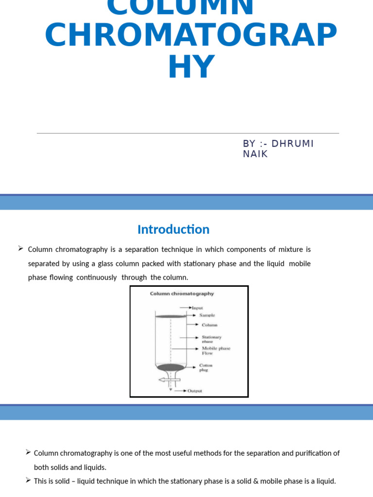 Column Chromatography Techniques Explained | PDF | Chromatography | Elution