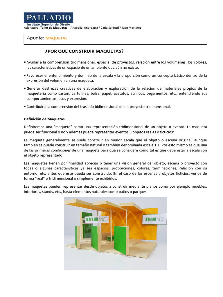 Apunte Maquetas | PDF | Diseño