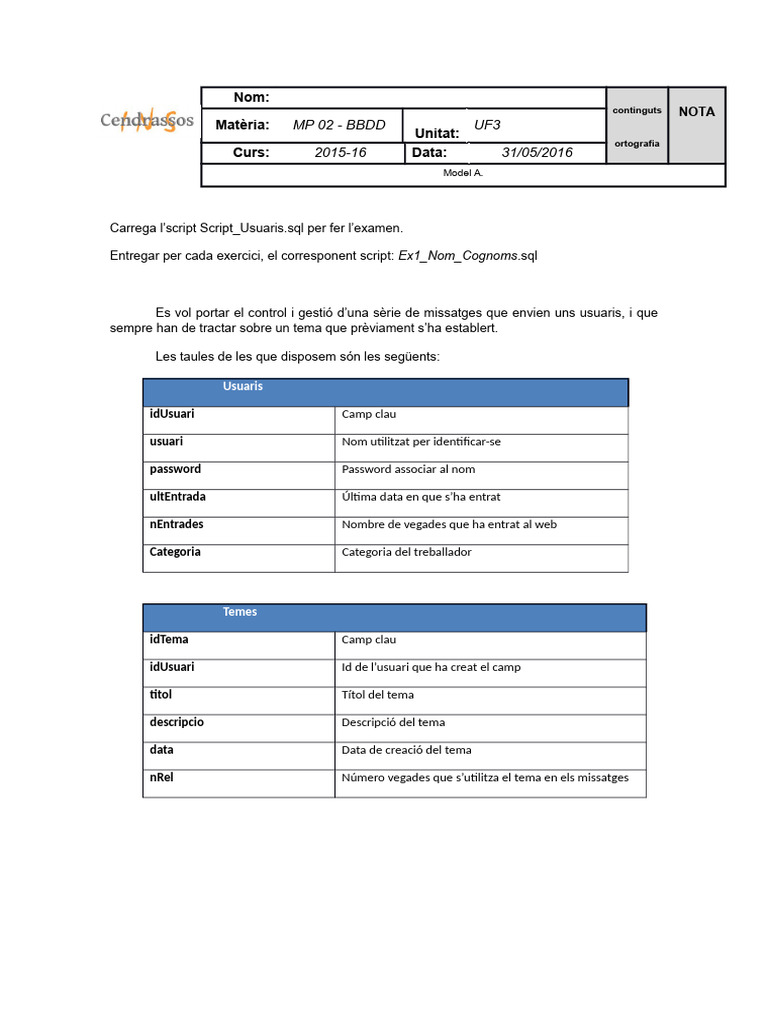 Examen Final UF3 A | PDF